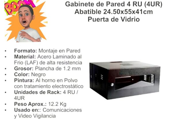 GABINETE 4RU NACIONAL DOBLE PUERTA - Hikvision Lima Peru | Distribuidor ...