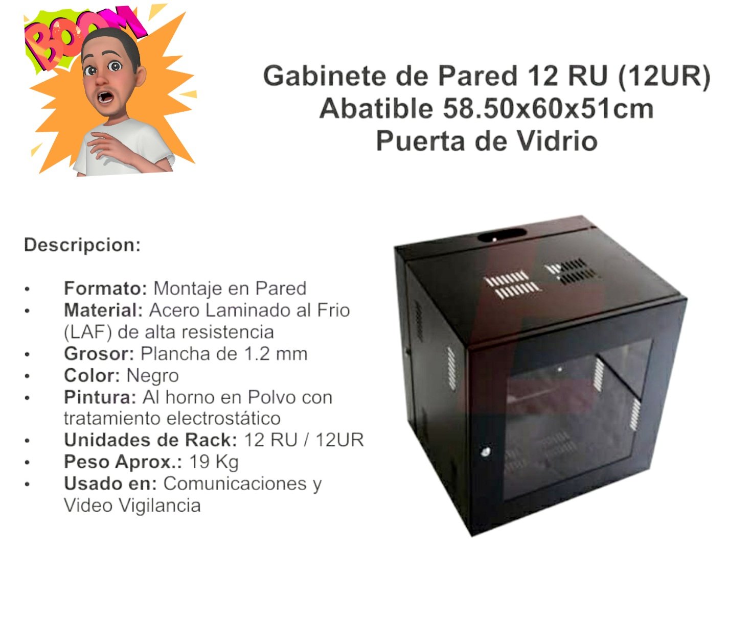 GABINETE 12 RU NACIONAL DOBLE PUERTA - Hikvision Lima Peru ...